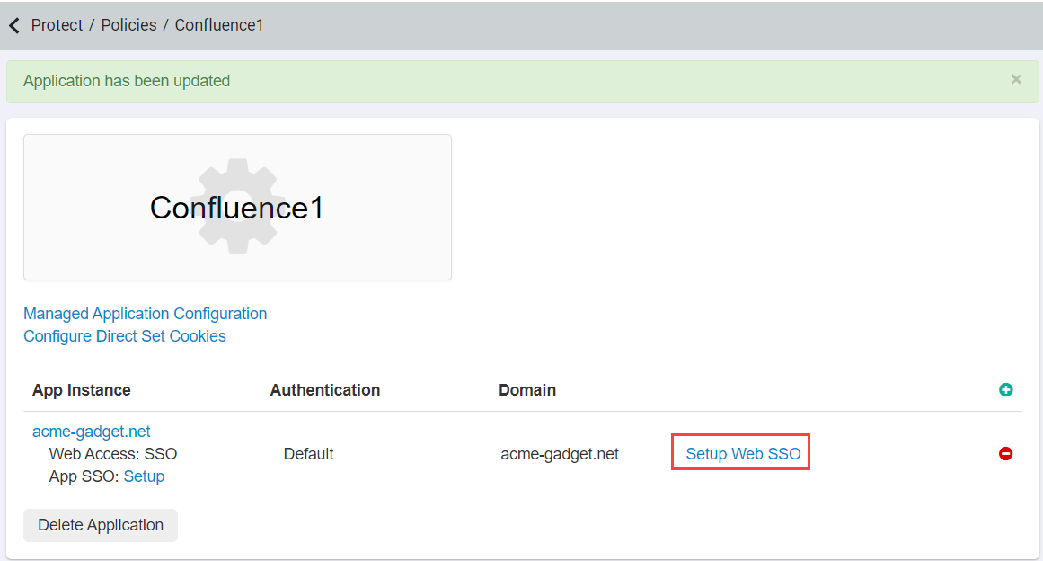 Configuring SSO for custom application